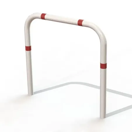 Arceau de protection blanc et rouge - Chantier & Parking